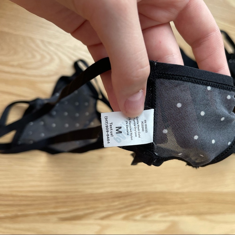 Parade Black And White Polka Dot Strappy Matching Set - Gem